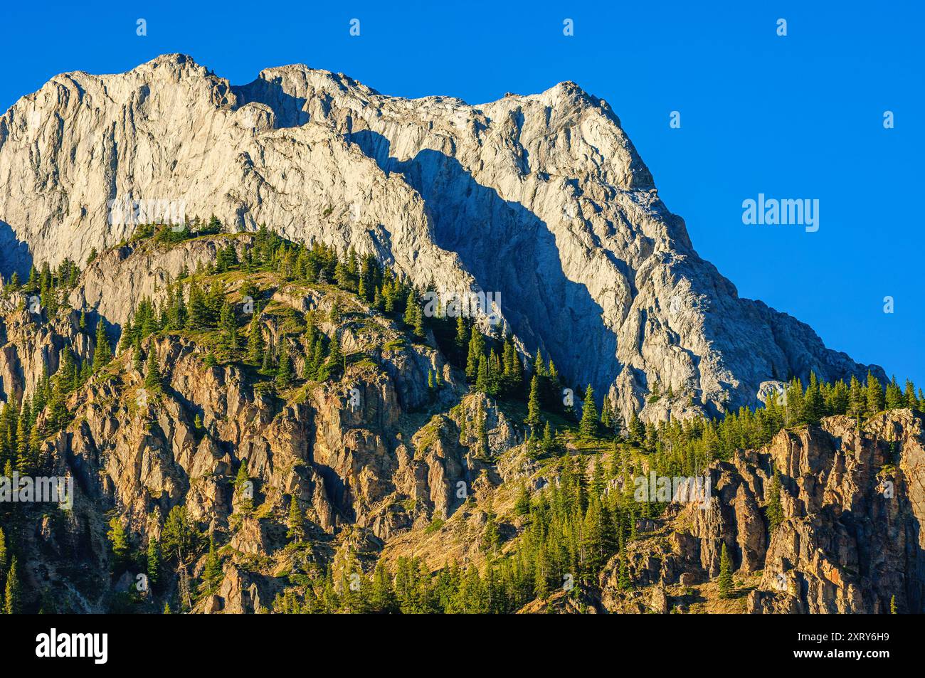 The jagged limestone peak of Gap Mountain in Kananaskis Country, Alberta Stock Photo - Alamy