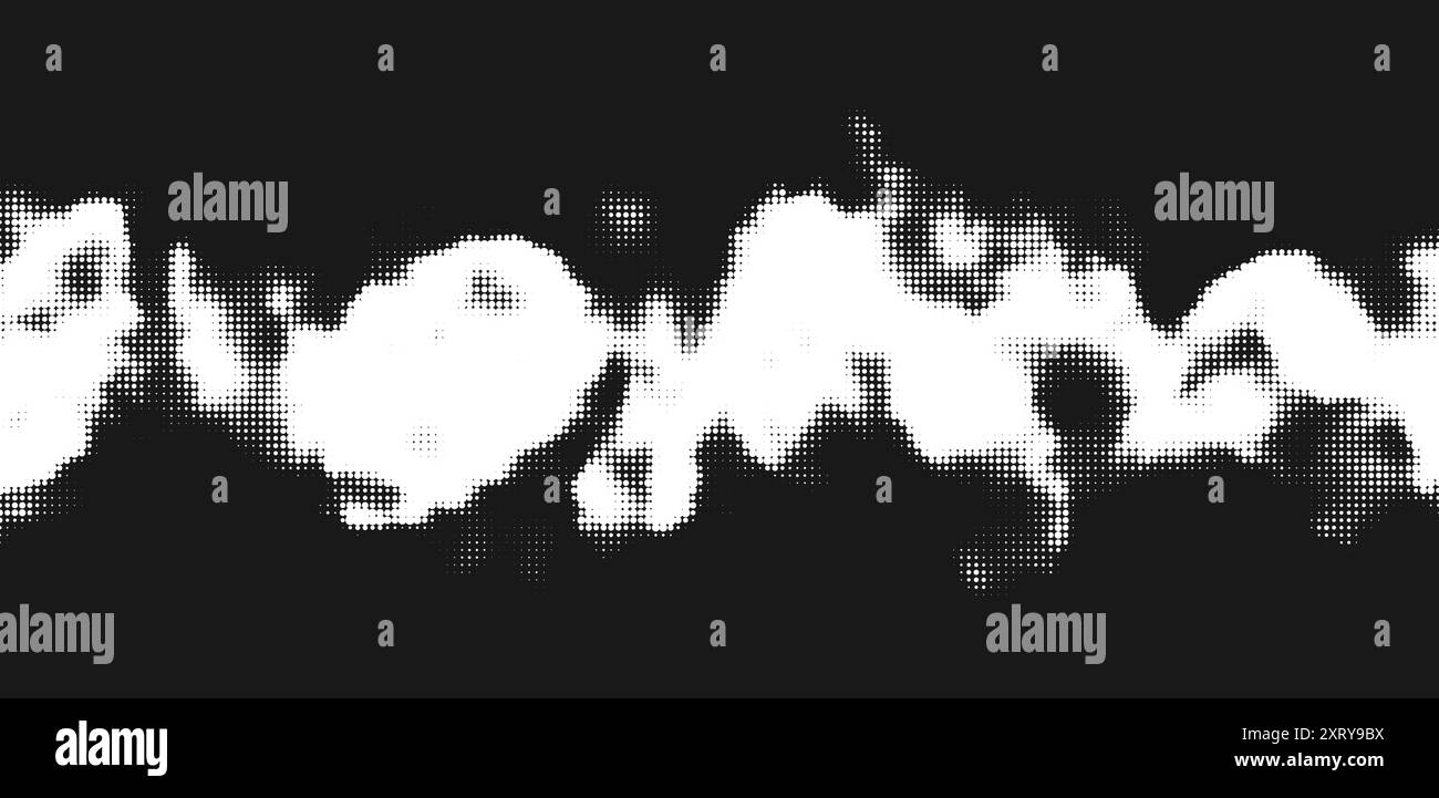 halftone noise gradient texture. Retro pixelated comic horizontal ...
