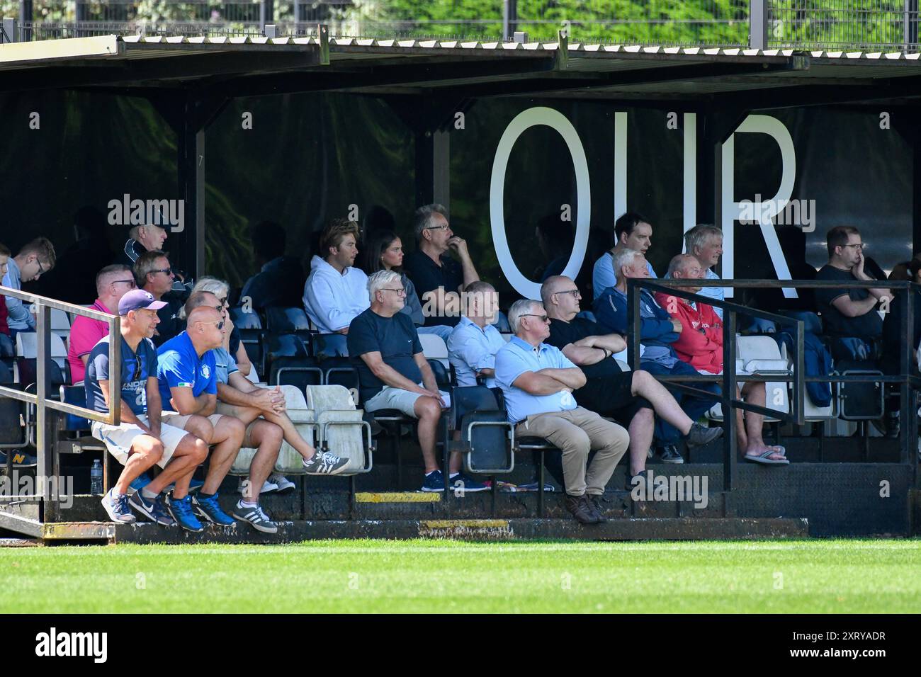 Landore, Swansea, Wales. 12 August 2024. Fans enjoying the Under 21 ...