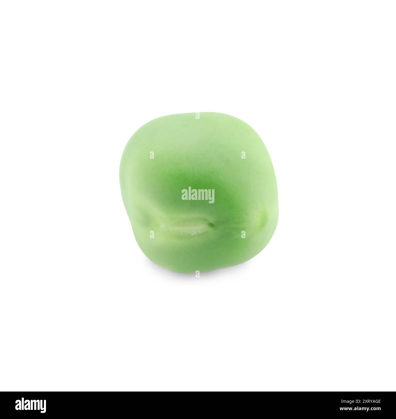 One fresh green pea isolated on white Stock Photo - Alamy