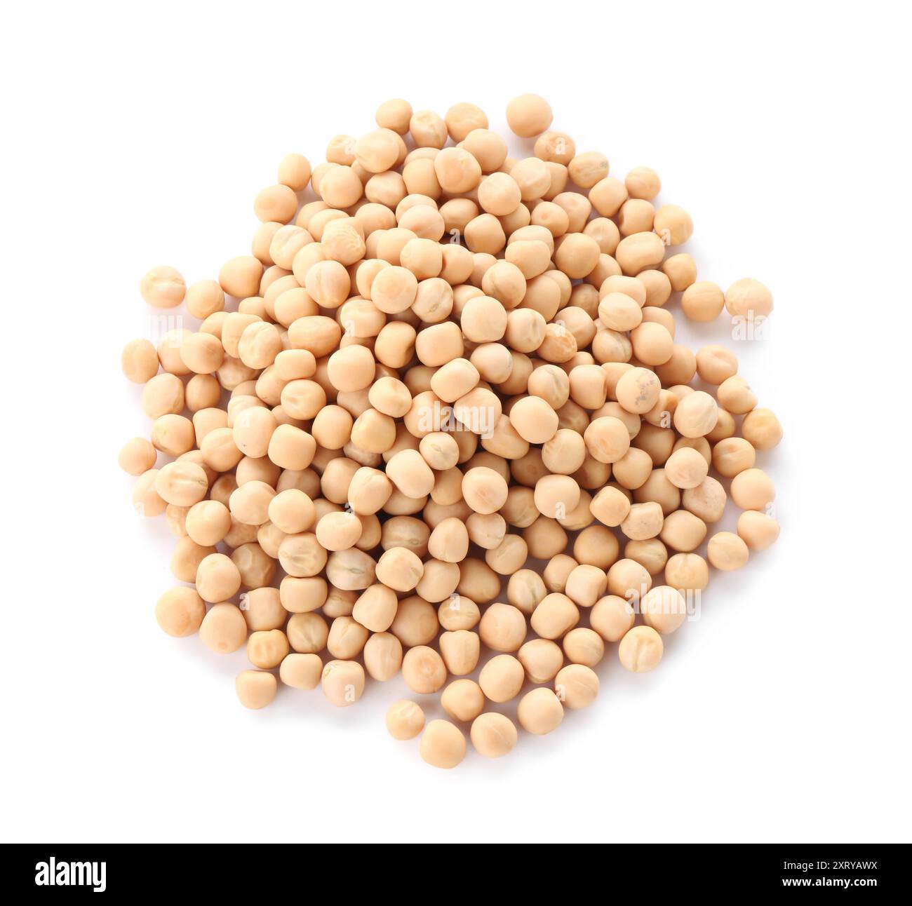 Pile of dried peas isolated on white, top view Stock Photo - Alamy