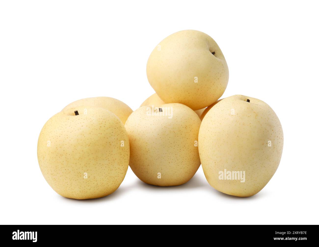 Delicious fresh apple pears isolated on white Stock Photo - Alamy