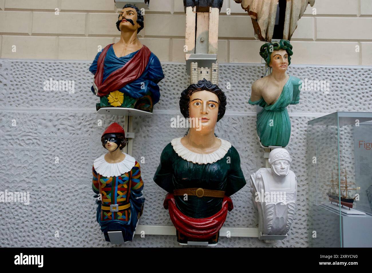 Figureheads, National Maritime Museum, Greenwich, London, England Stock ...