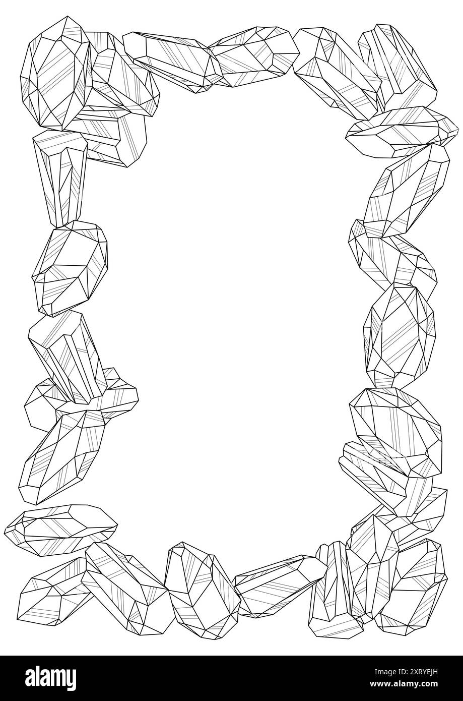 Semiprecious stones vector illustration Stock Vector Images - Alamy