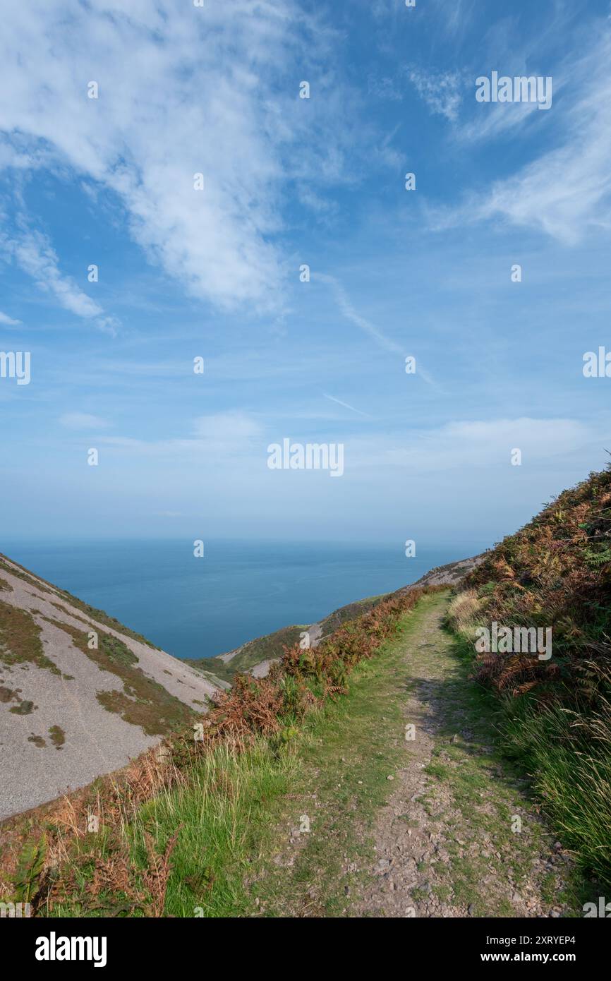 Landscape photo of the South West Coastpath at Foreland Point on the ...