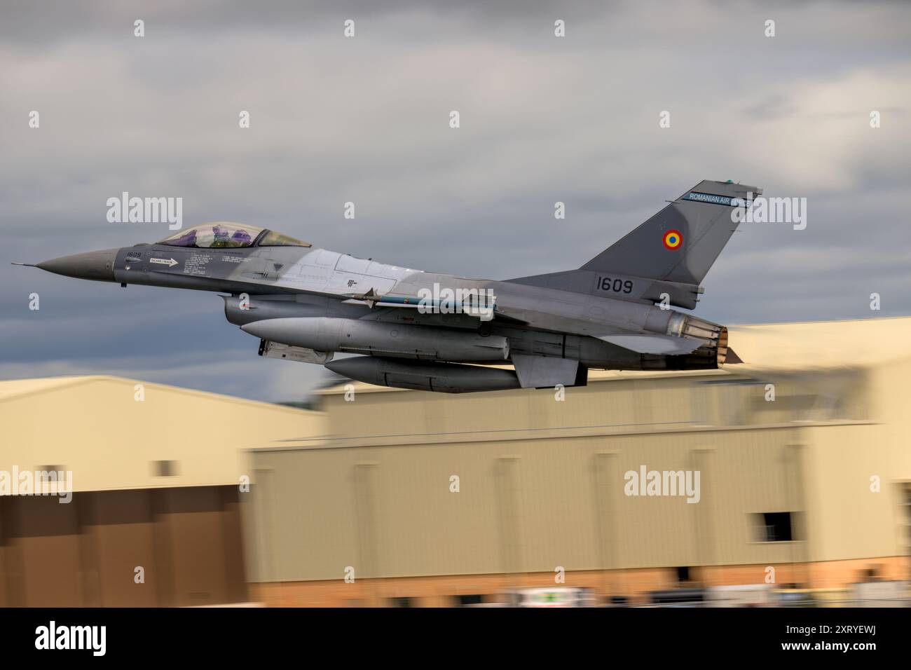 Romanian Air Force, F-16AM Fighting Falcon, leaving on departures day ...