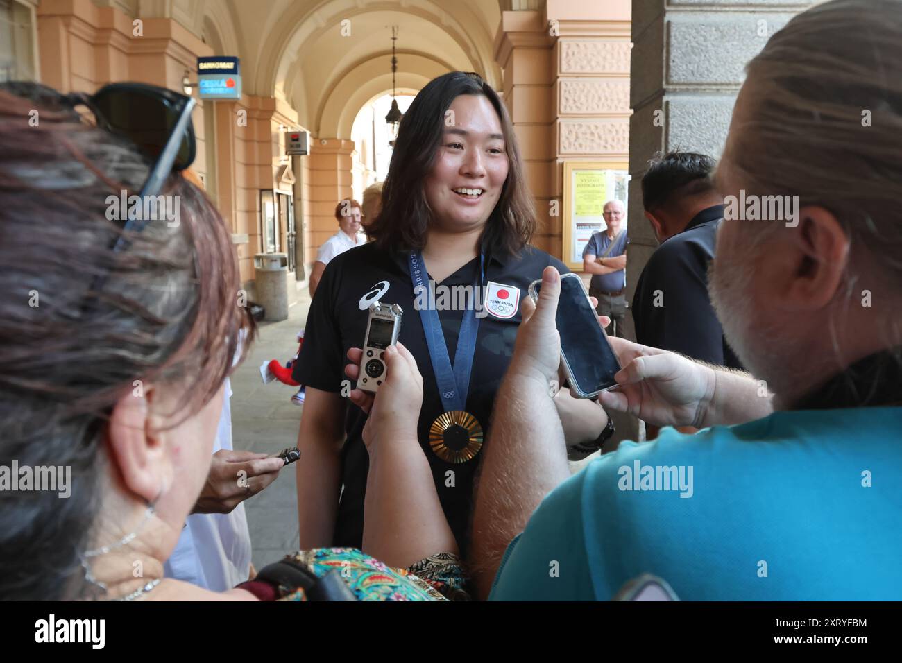 Domazlice, Czech Republic. 12th Aug, 2024. Japanese olympic gold ...