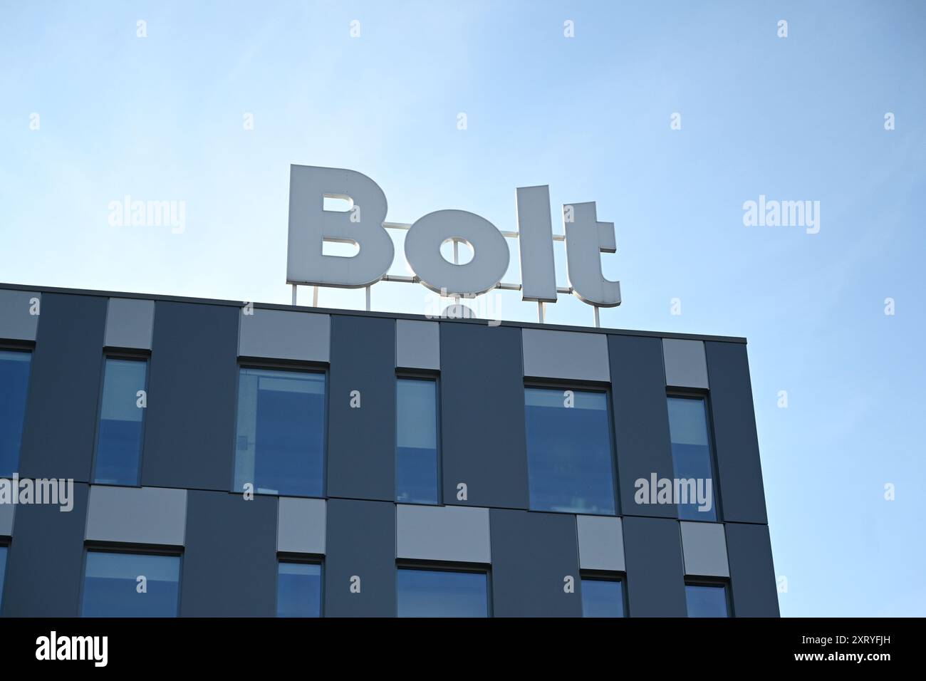 Tallinn, Estonia - July 25, 2024: Bolt HQ building in Tallinn. Bolt is ...