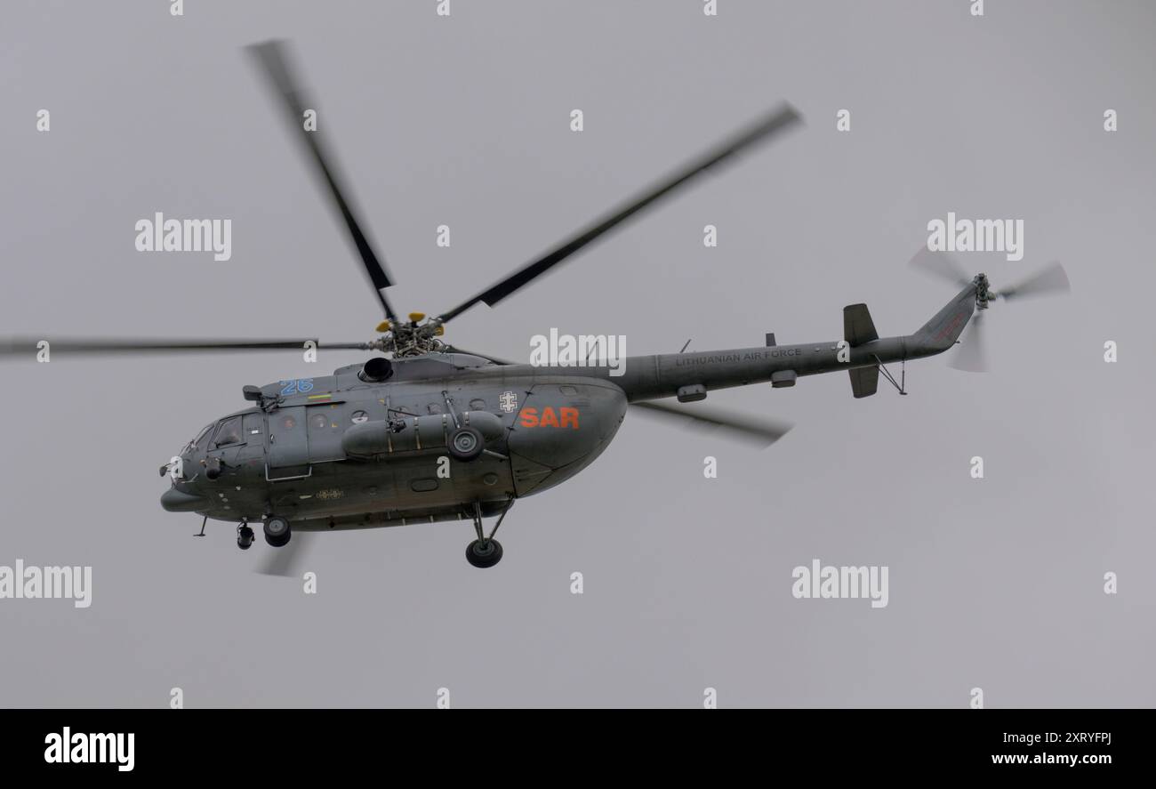 Lithuanian Mil Mi-8T HIP,,SAR, Helicopter, leaving on departures day at ...