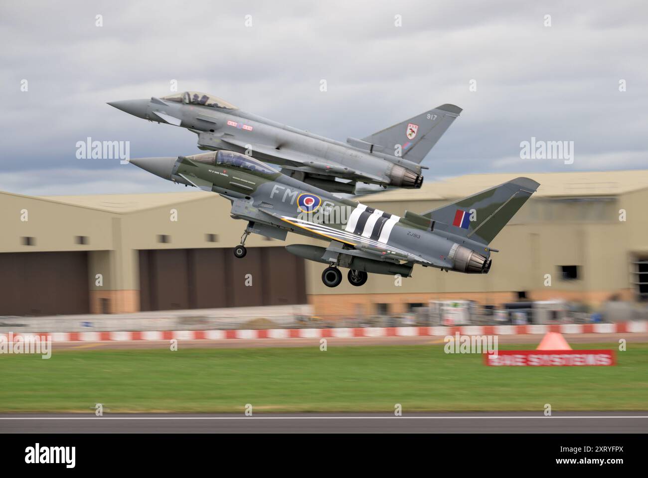 Raf Typhoon Display Team Leaving On Departures Day At The Royal