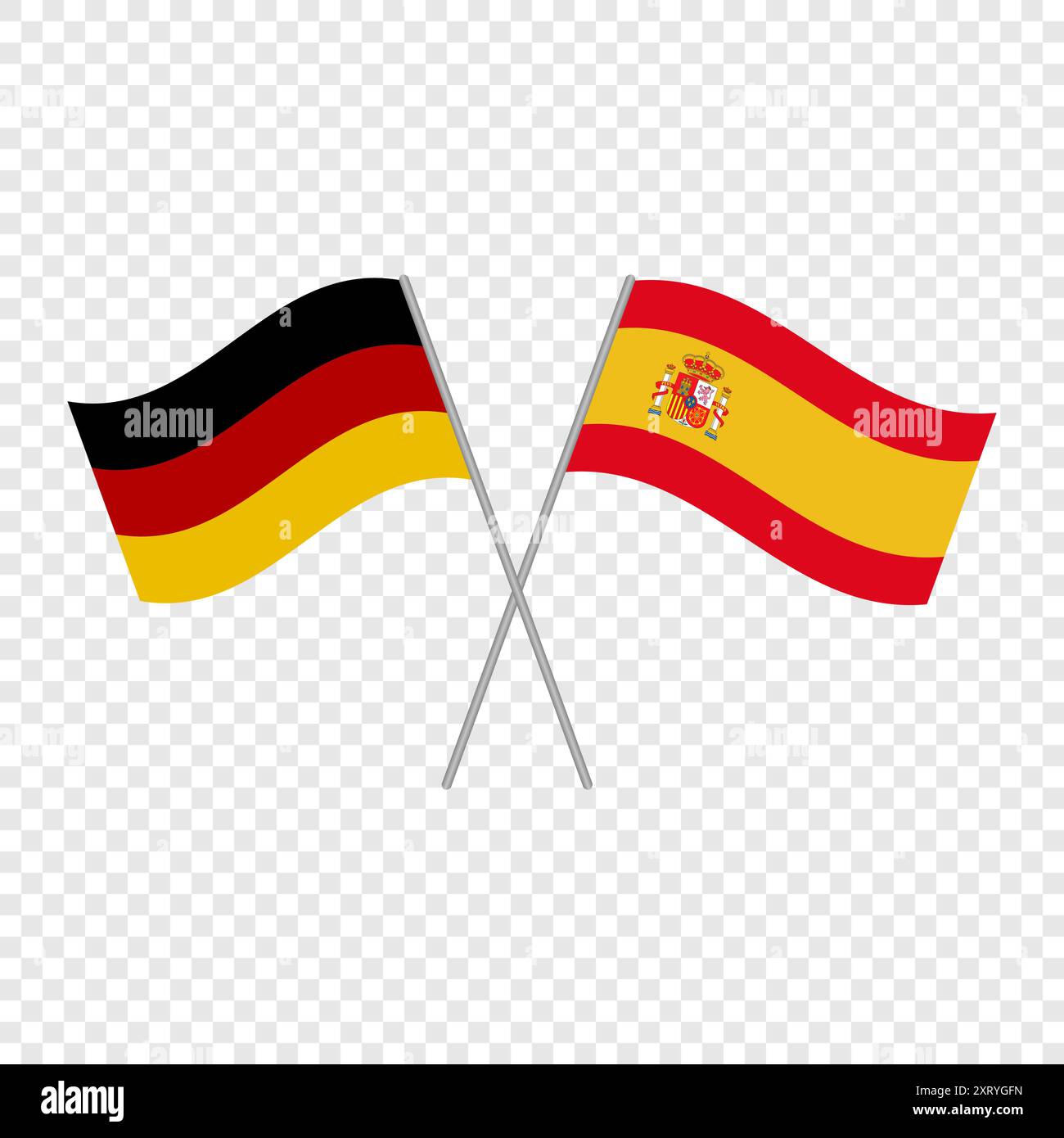 Spain and Germany flags. Vector illustration Stock Vector Image & Art ...