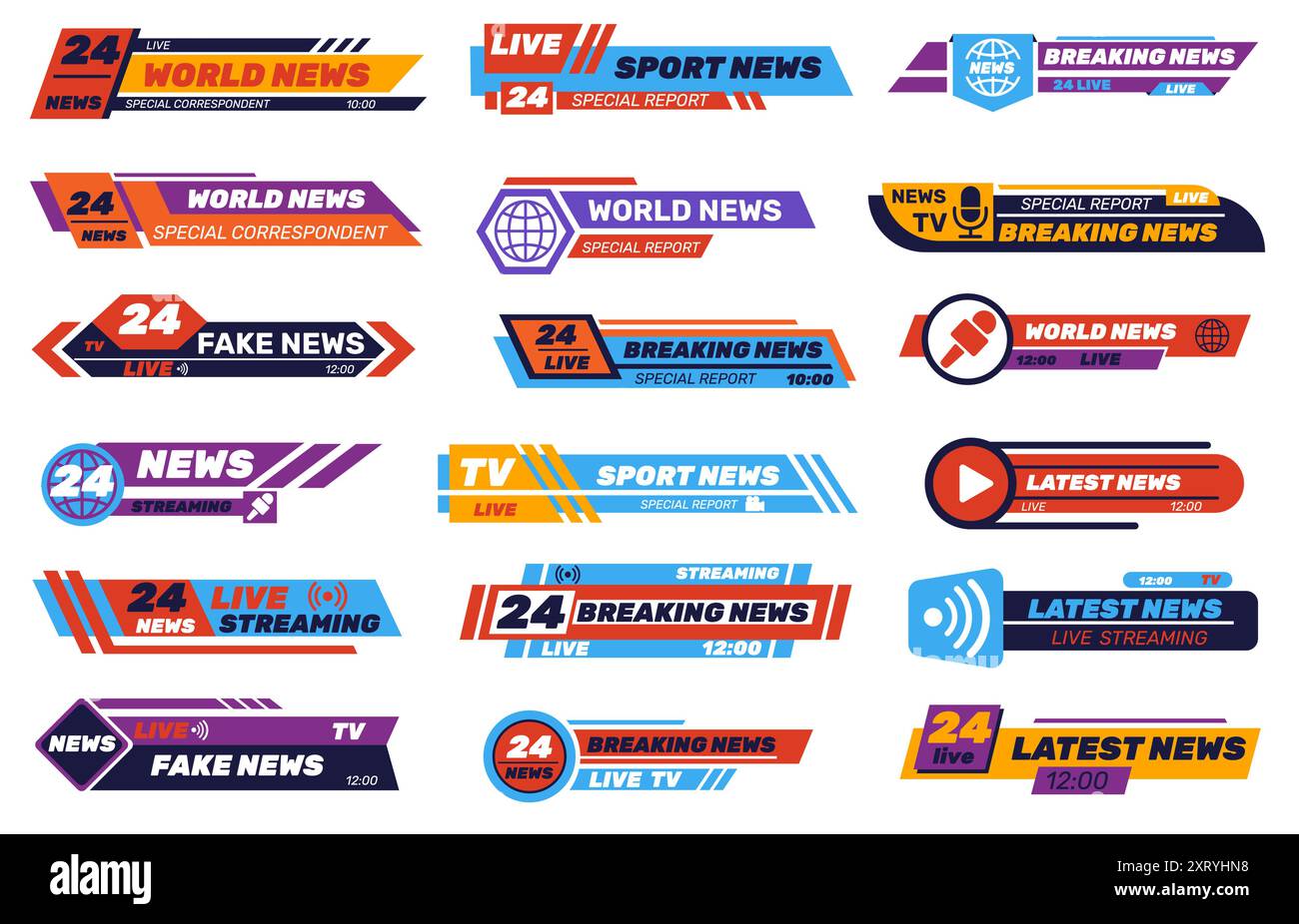 Simple broadcast frame Stock Vector Images - Alamy