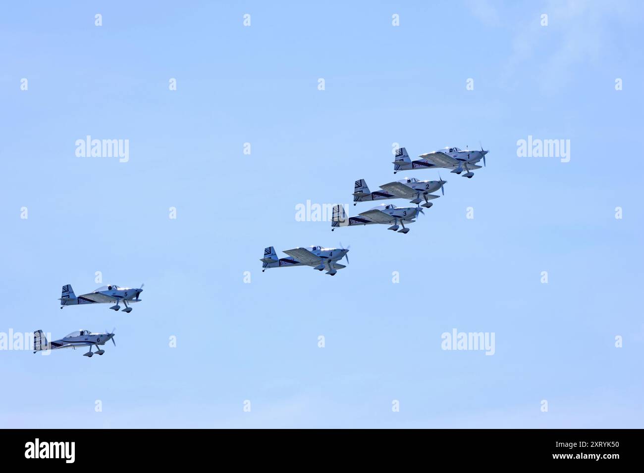 The Ravens aerobatic display team flying at the Blackpool Air Show ...