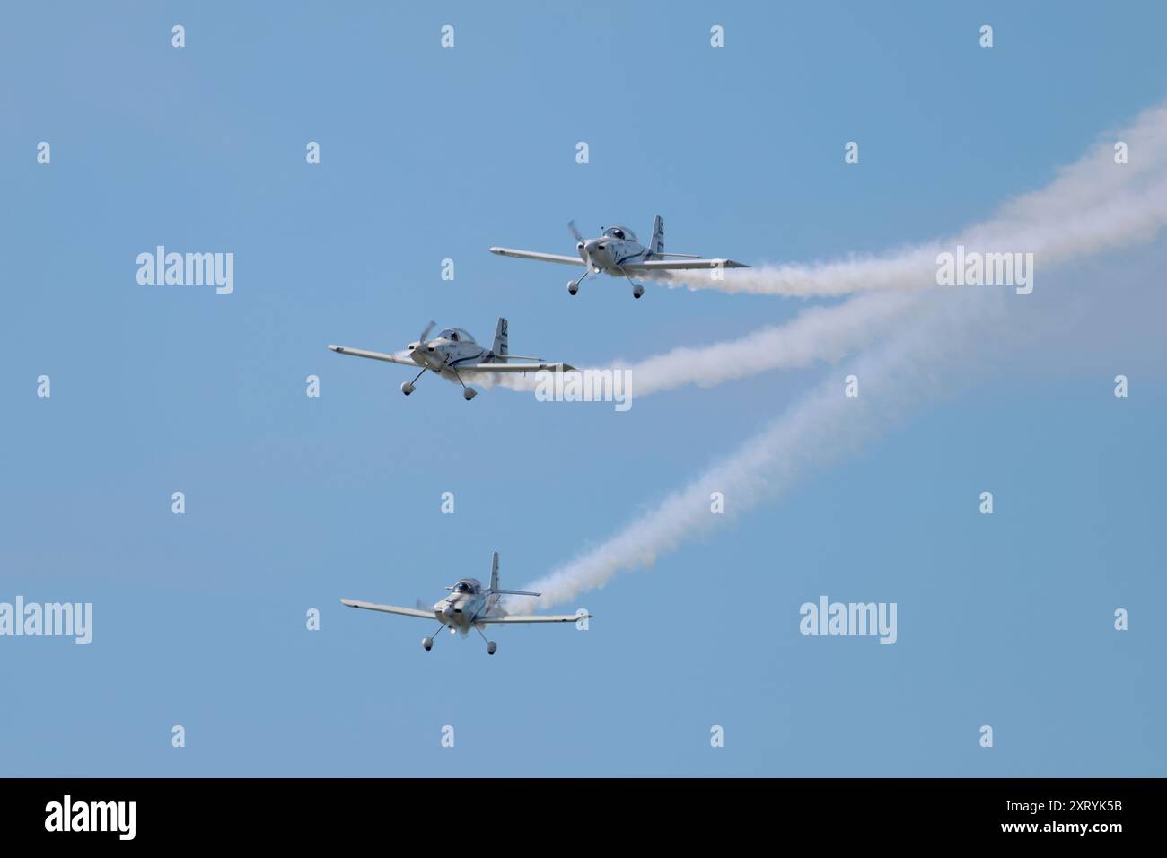 The Ravens aerobatic display team flying at the Blackpool Air Show ...