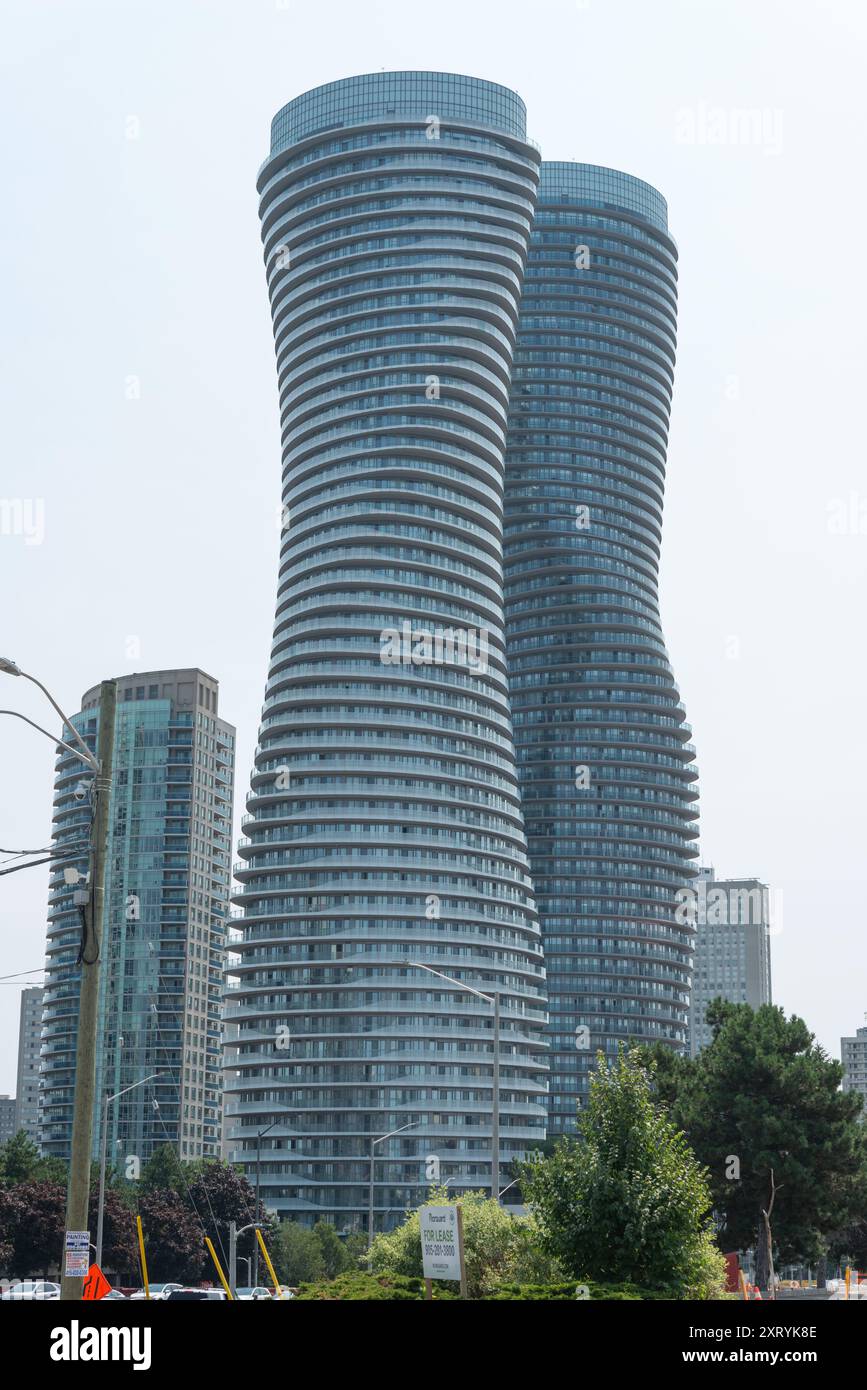 exterior of Absolute Towers, designed by Yansong Ma (2007-2012) also ...