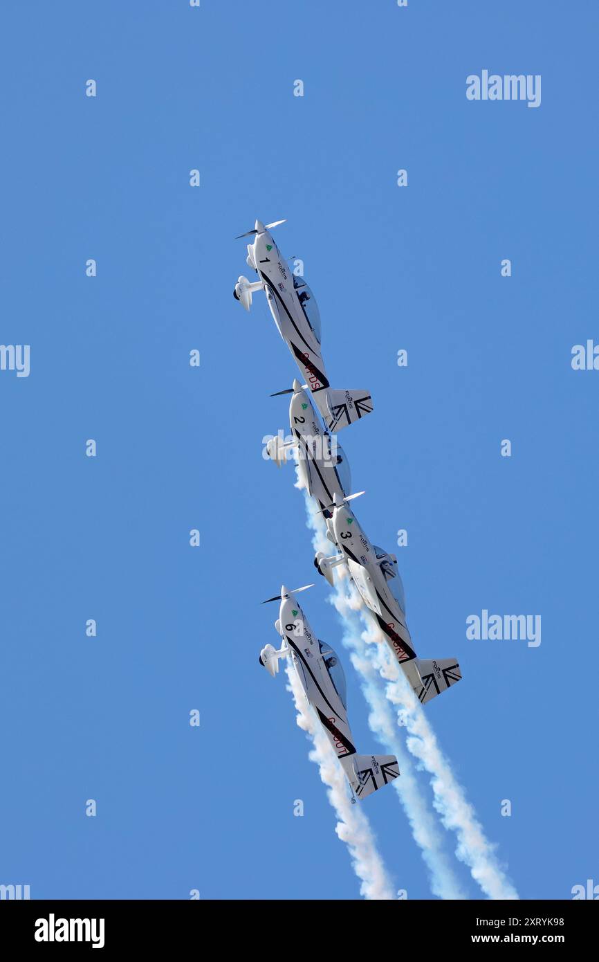 The Ravens aerobatic display team flying at the Blackpool Air Show ...