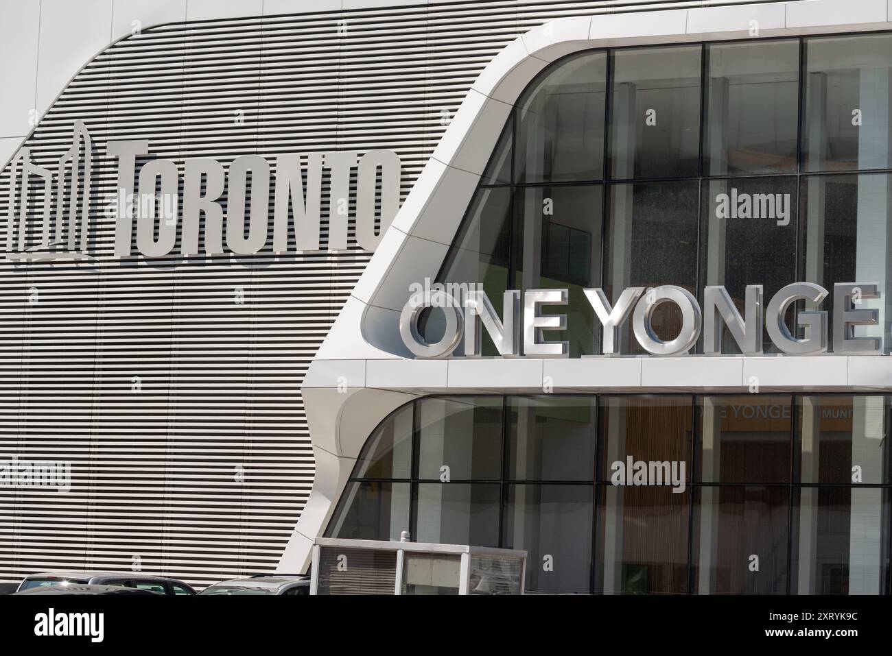 exterior facade and sign of One Yonge Community Recreation Centre ...