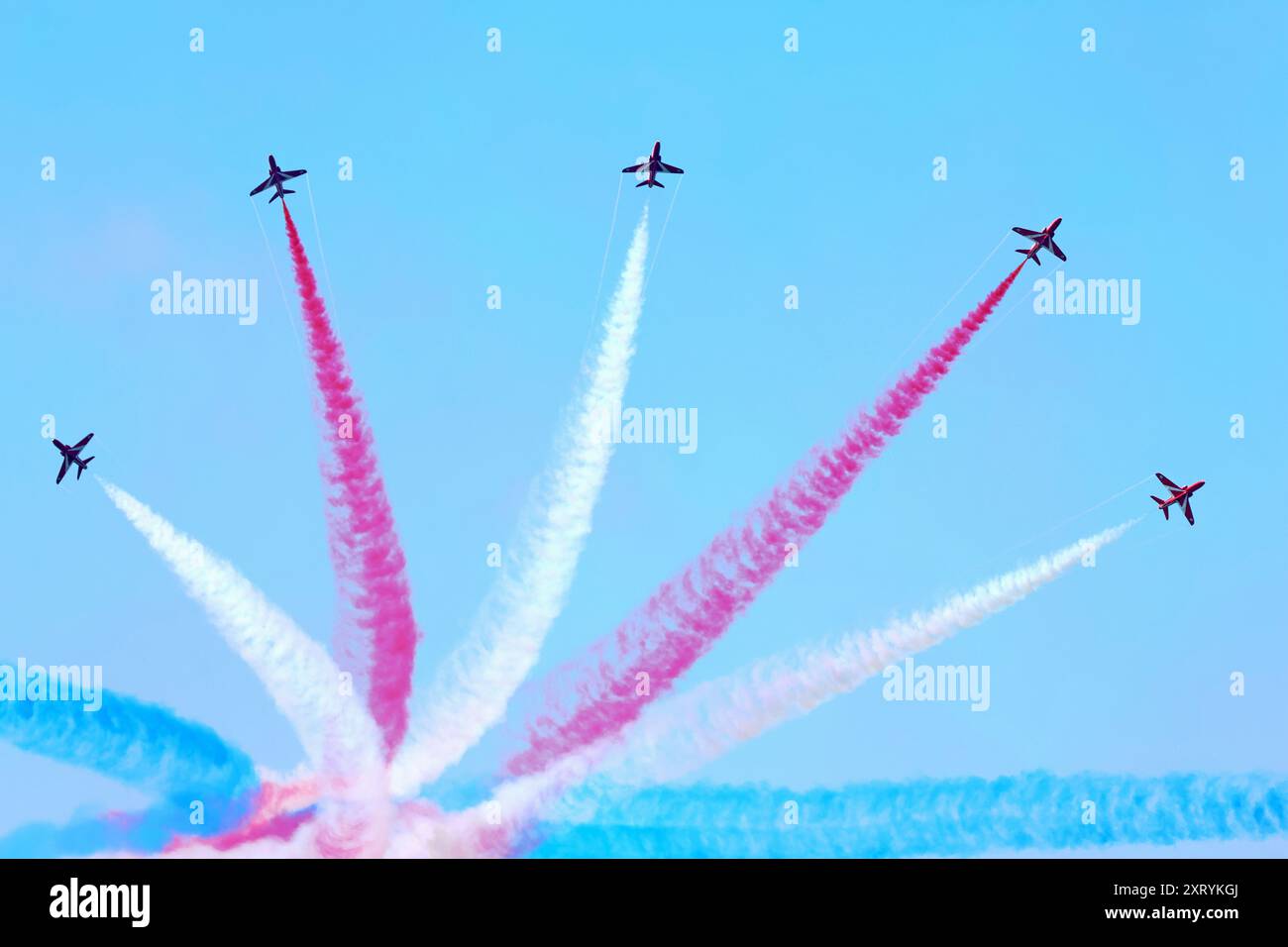 The Red Arrows at Blackpool Air Show - August 2024 Stock Photo - Alamy