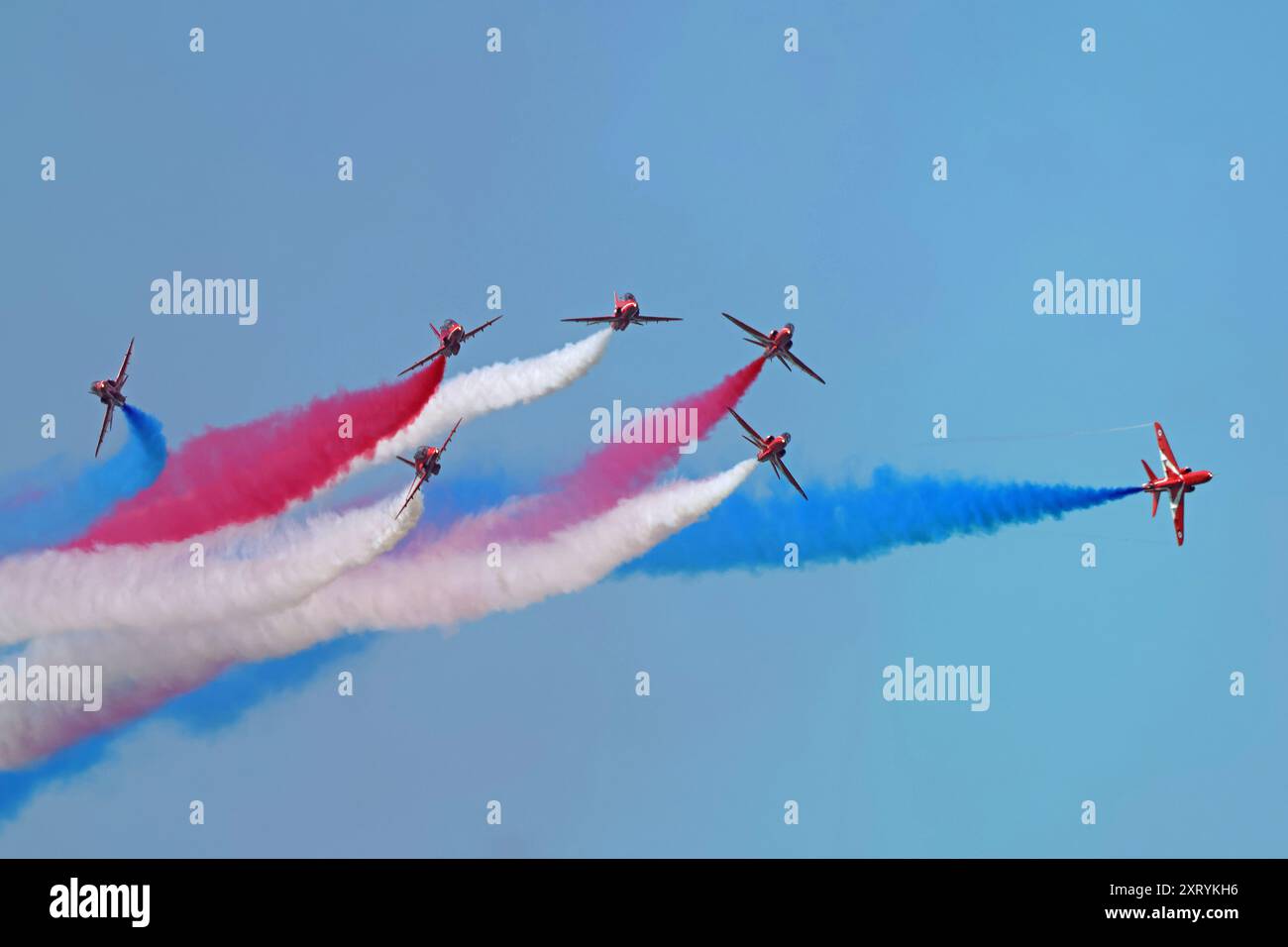 The Red Arrows at Blackpool Air Show - August 2024 Stock Photo - Alamy