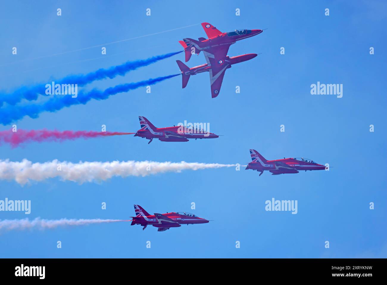 The Red Arrows at Blackpool Air Show - August 2024 Stock Photo - Alamy