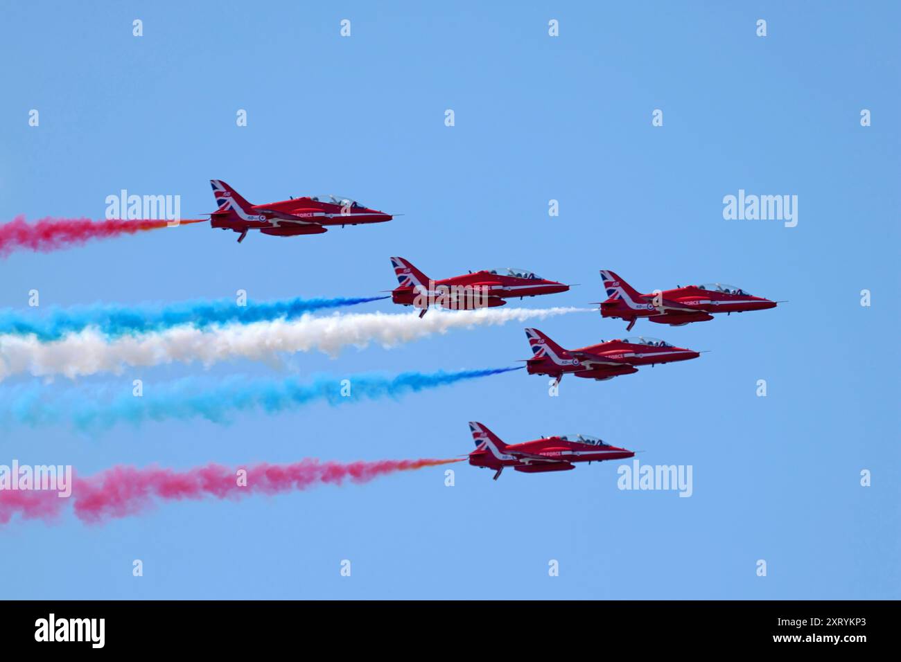 The Red Arrows at Blackpool Air Show - August 2024 Stock Photo - Alamy