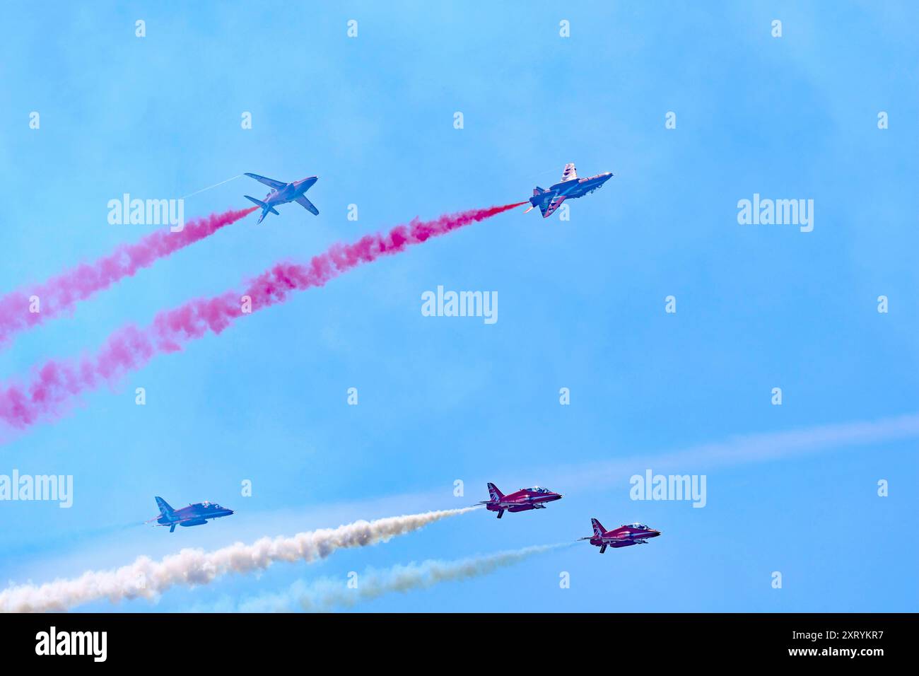 The Red Arrows at Blackpool Air Show - August 2024 Stock Photo - Alamy