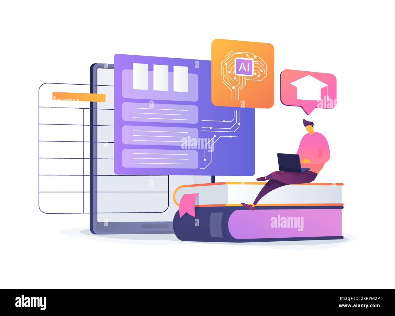 Ai Optimized Educational Resources Abstract Concept Vector Illustration Stock Vector Image And Art