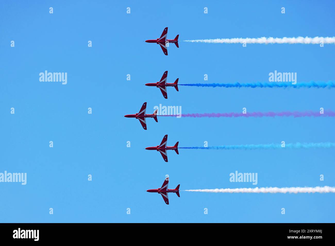 The Red Arrows at Blackpool Air Show - August 2024 Stock Photo - Alamy