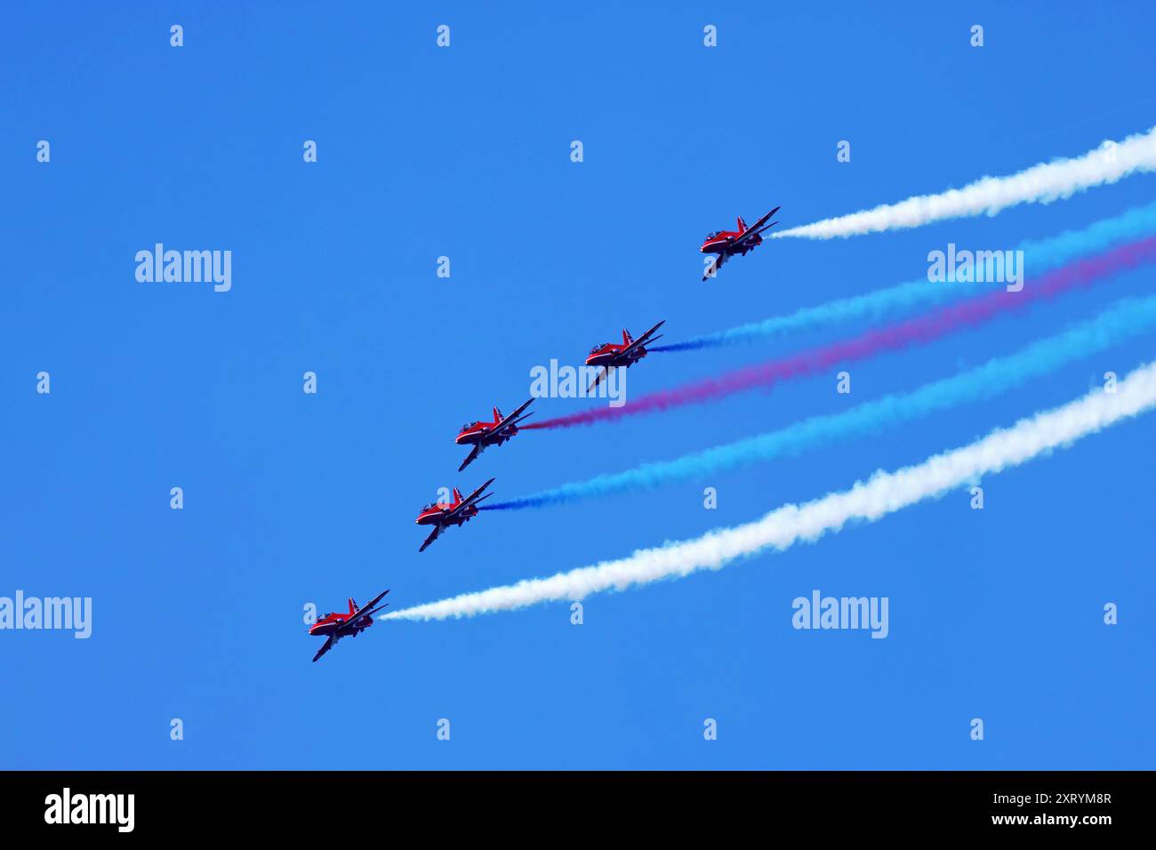 The Red Arrows at Blackpool Air Show - August 2024 Stock Photo - Alamy