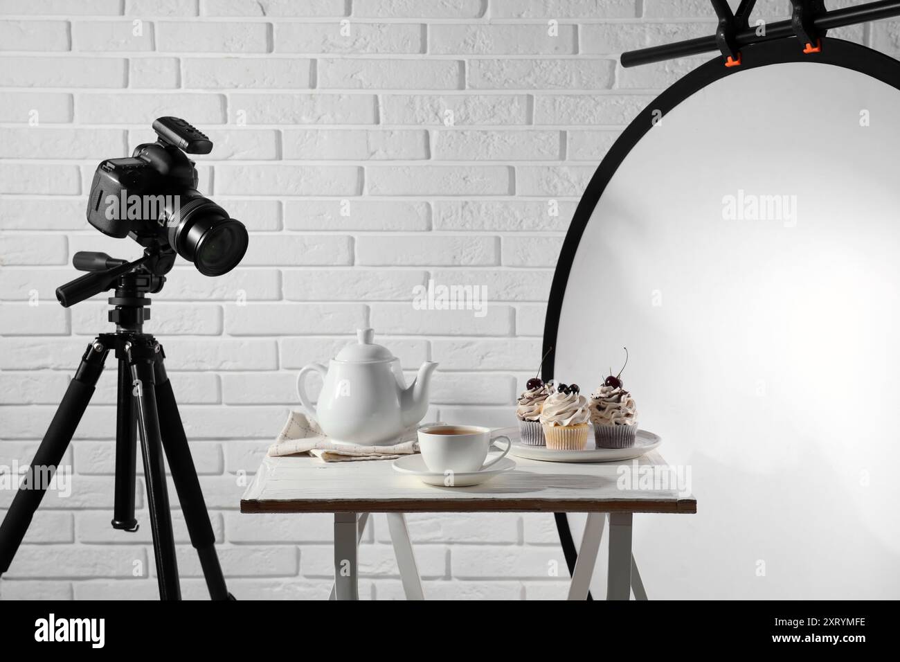 Shooting food in photo studio with professional equipment Stock Photo ...
