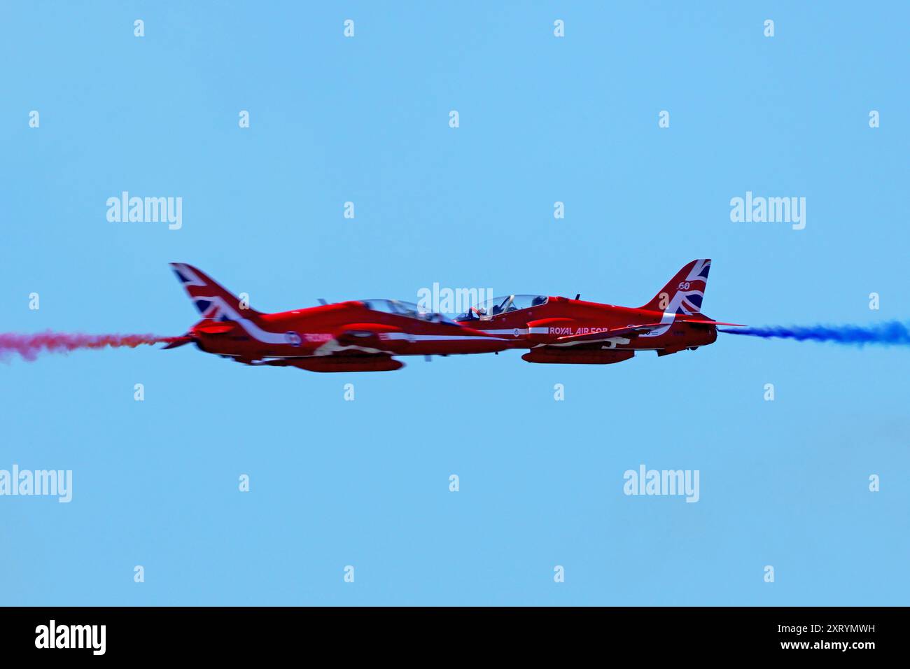 The Red Arrows at Blackpool Air Show - August 2024 Stock Photo - Alamy