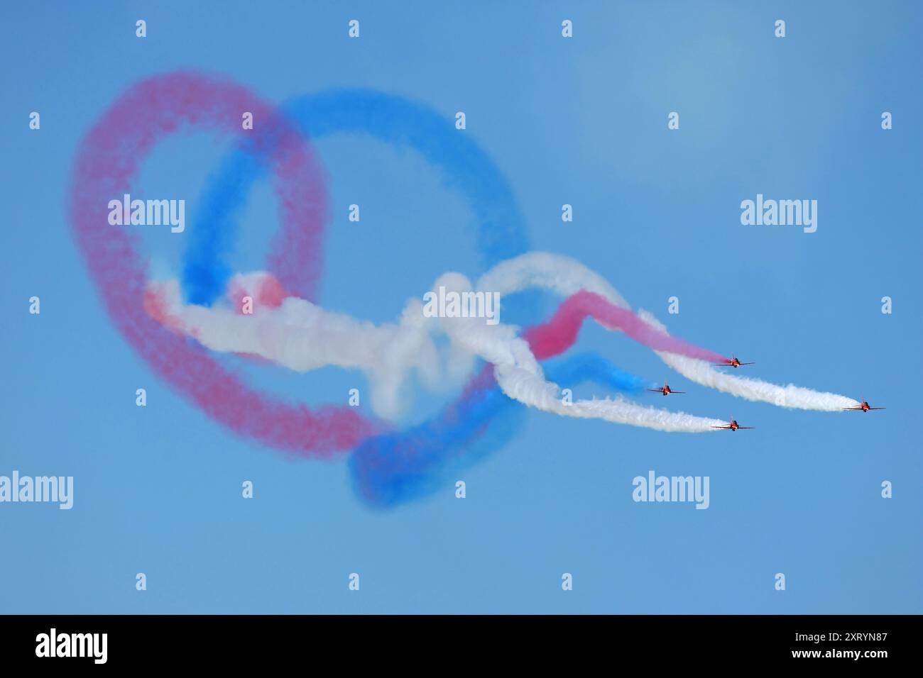 The Red Arrows at Blackpool Air Show - August 2024 Stock Photo - Alamy