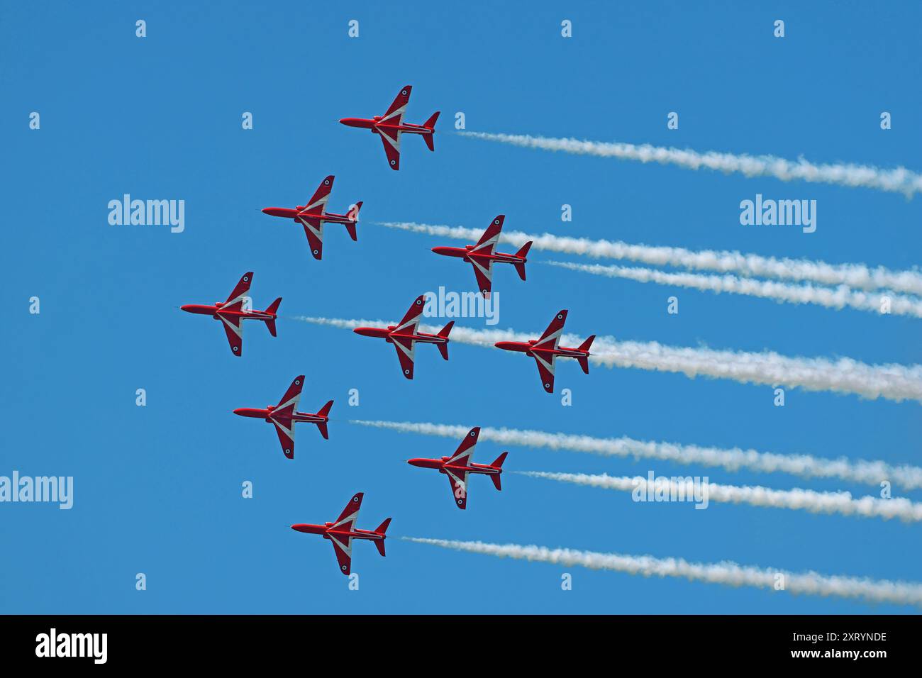The Red Arrows at Blackpool Air Show - August 2024 Stock Photo - Alamy