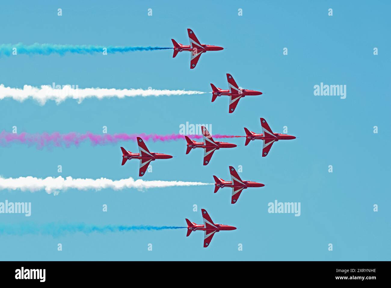 The Red Arrows at Blackpool Air Show - August 2024 Stock Photo - Alamy