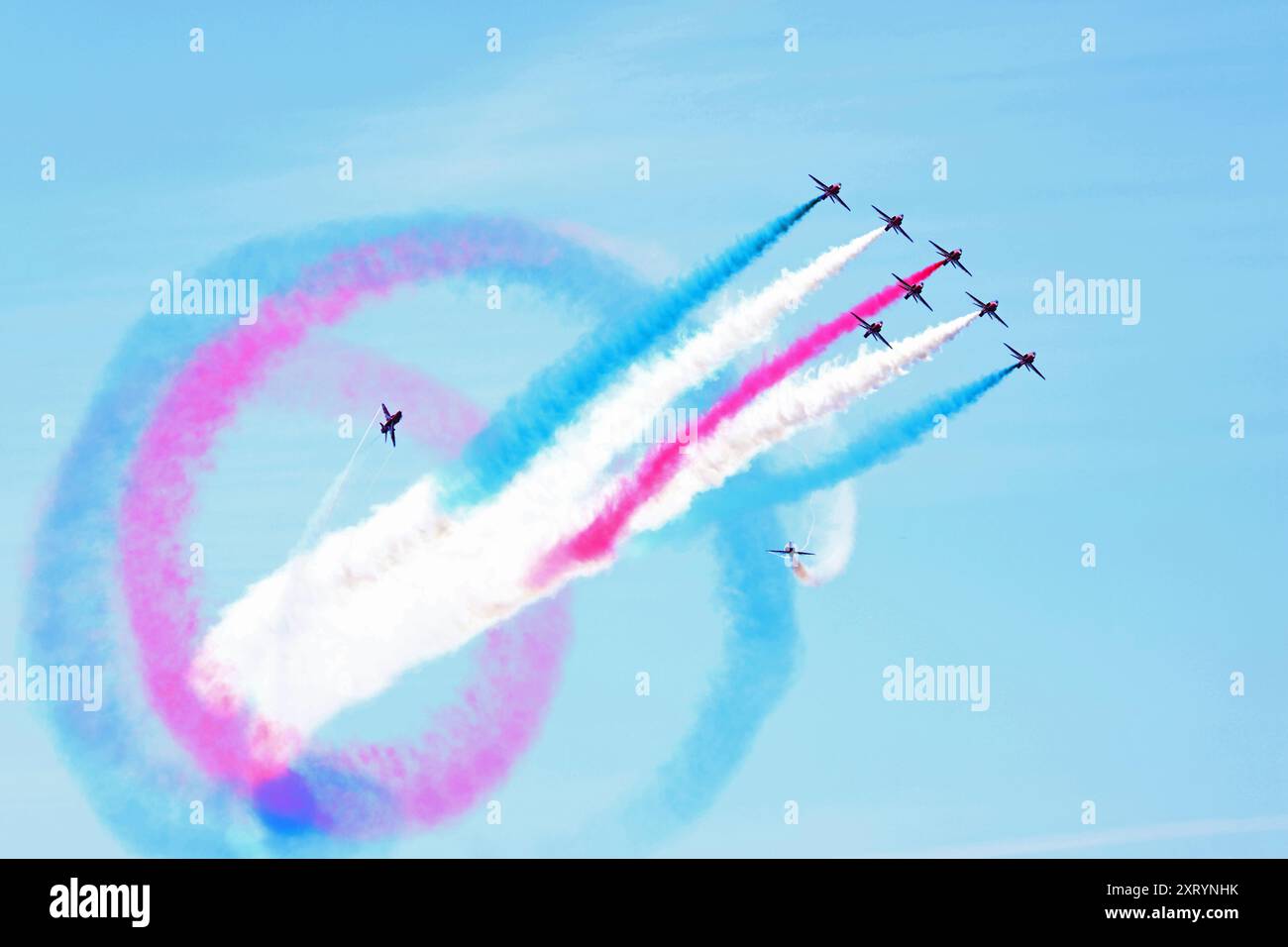 The Red Arrows at Blackpool Air Show - August 2024 Stock Photo - Alamy