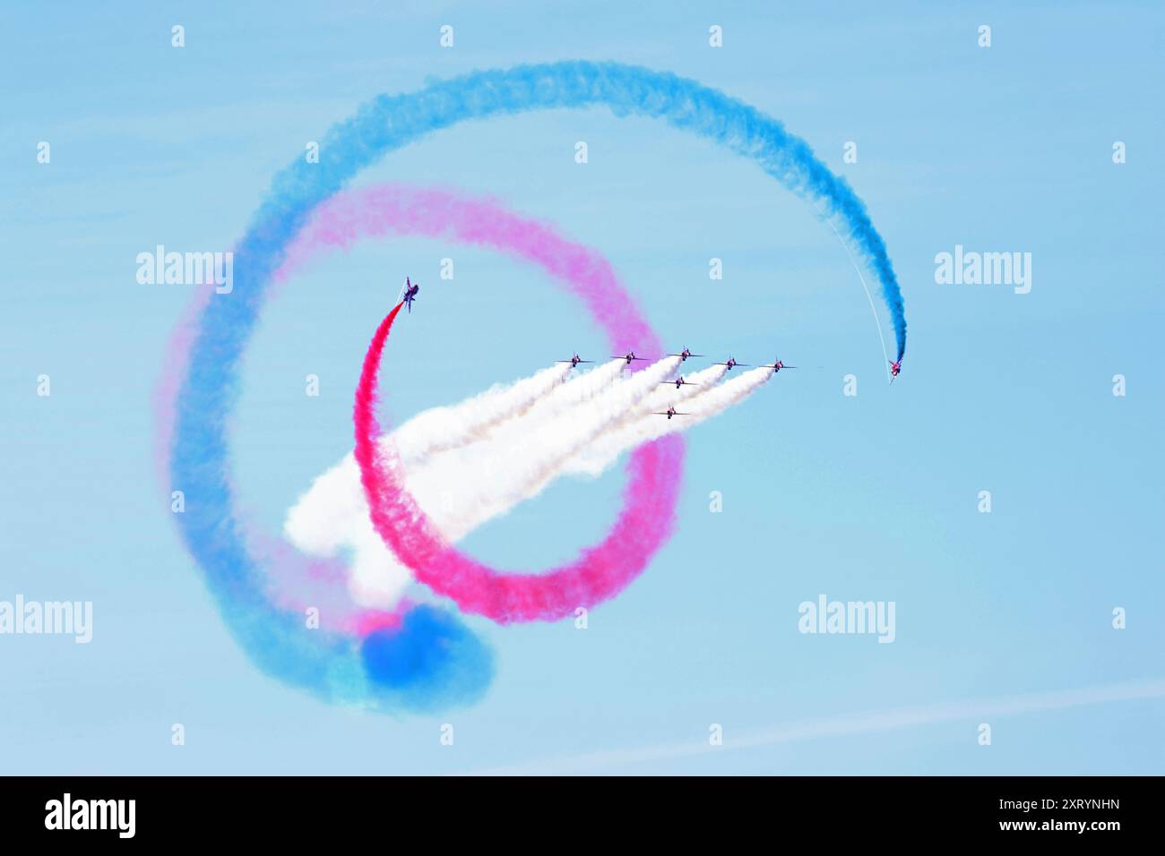 The Red Arrows at Blackpool Air Show - August 2024 Stock Photo - Alamy