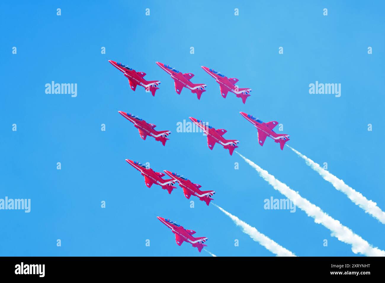 The Red Arrows at Blackpool Air Show - August 2024 Stock Photo - Alamy