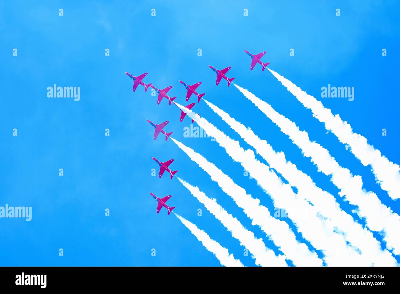 The Red Arrows at Blackpool Air Show - August 2024 Stock Photo - Alamy