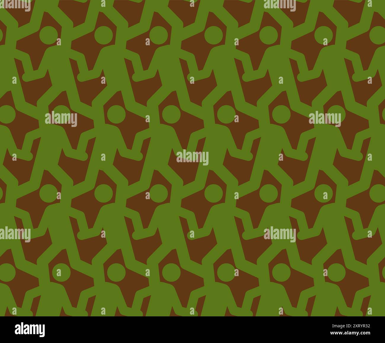 People run Military pattern. people walking Army background. Camouflage ...