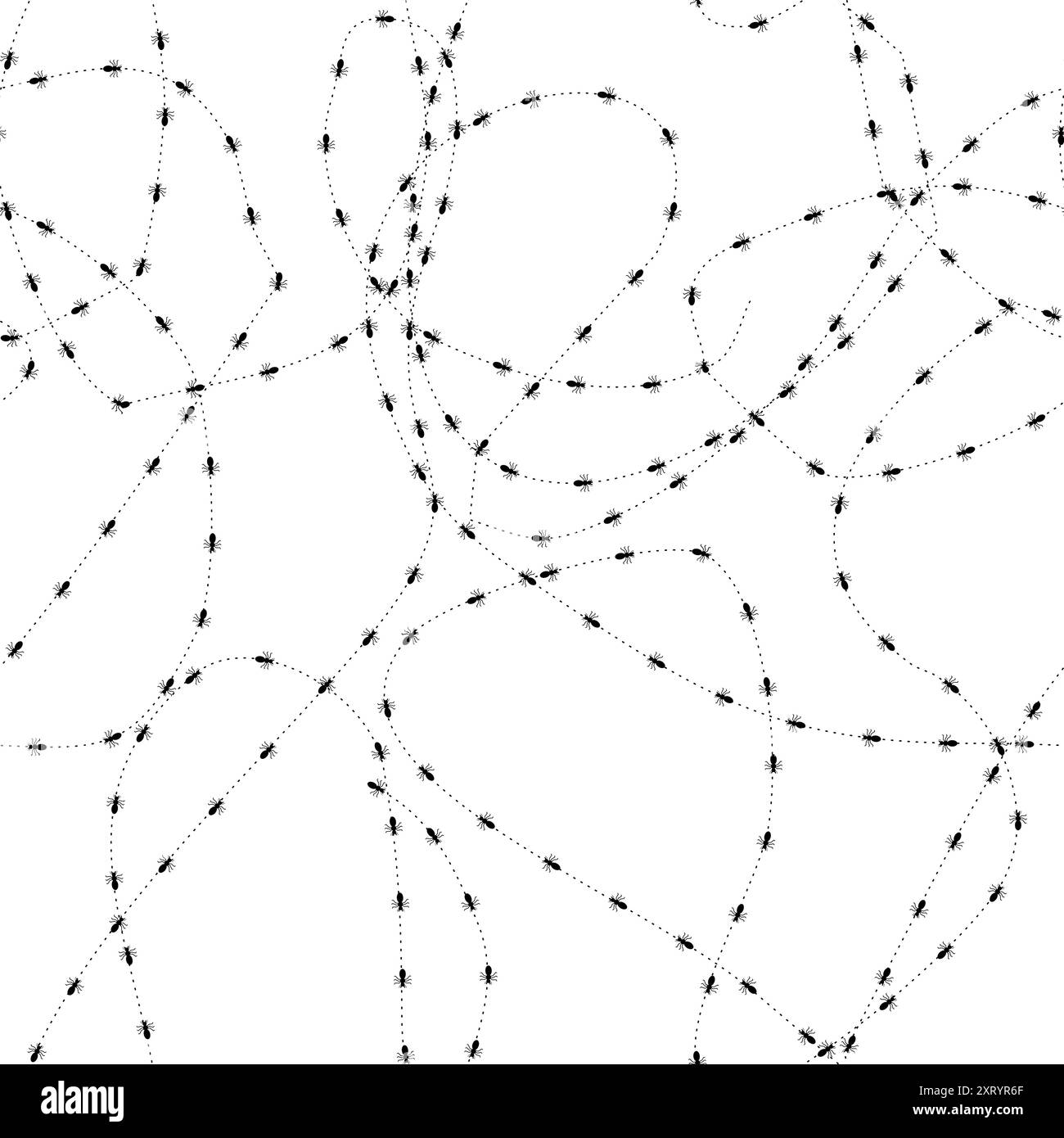 Ants pattern seamless. Ant background. Anthill texture. Ornament of ...