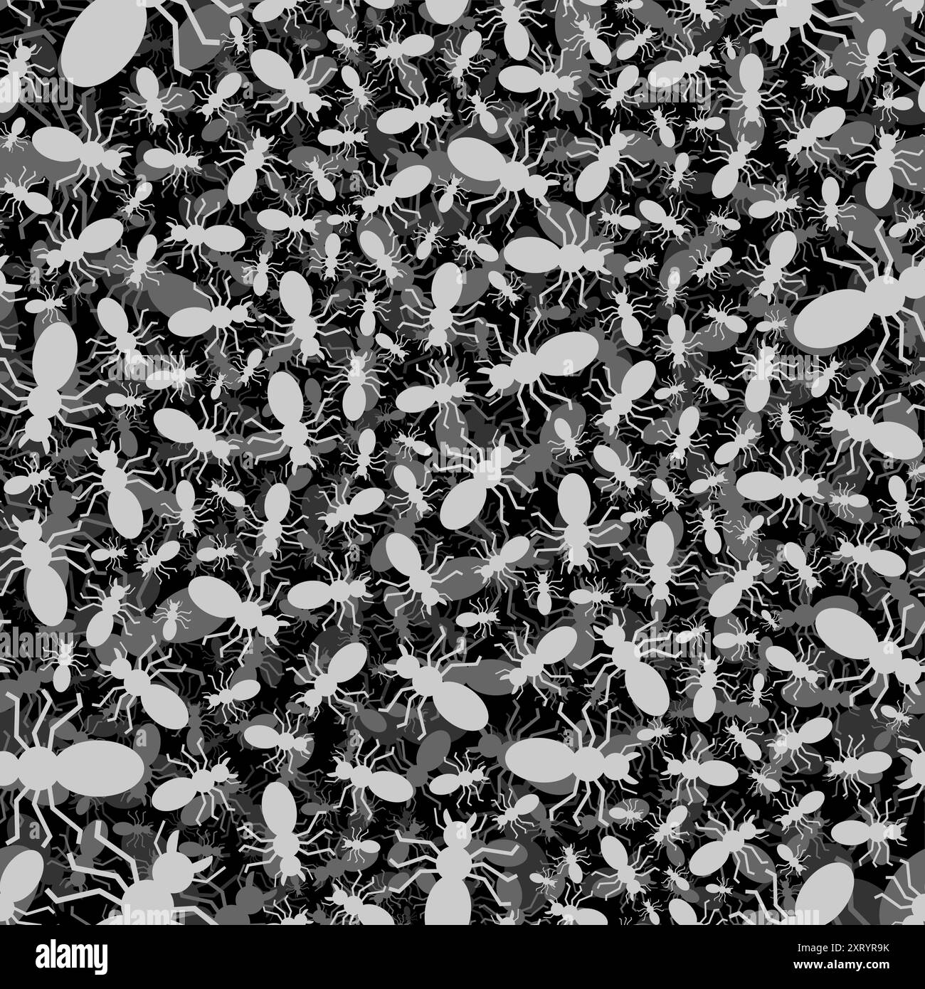 Ants pattern seamless. Ant background. Anthill texture. Ornament of ...