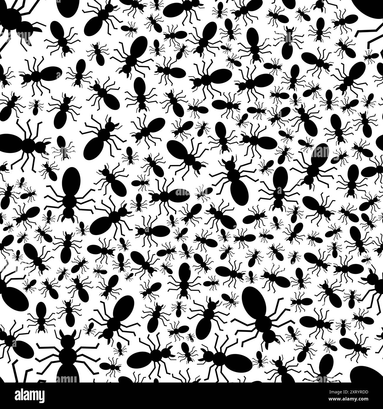 Ants pattern seamless. Ant background. Anthill texture. Ornament of ...