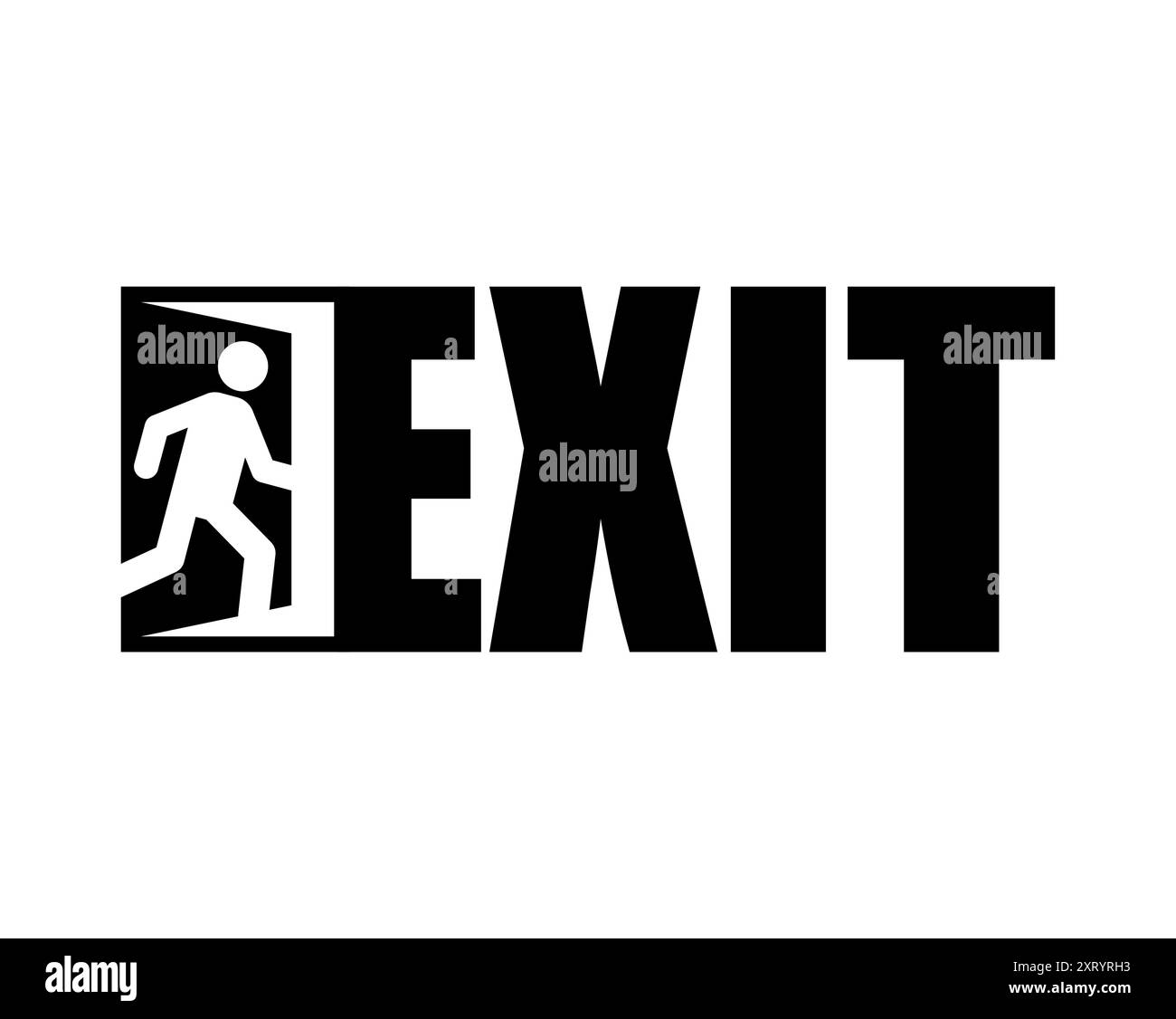 American fire exit Stock Vector Images - Alamy