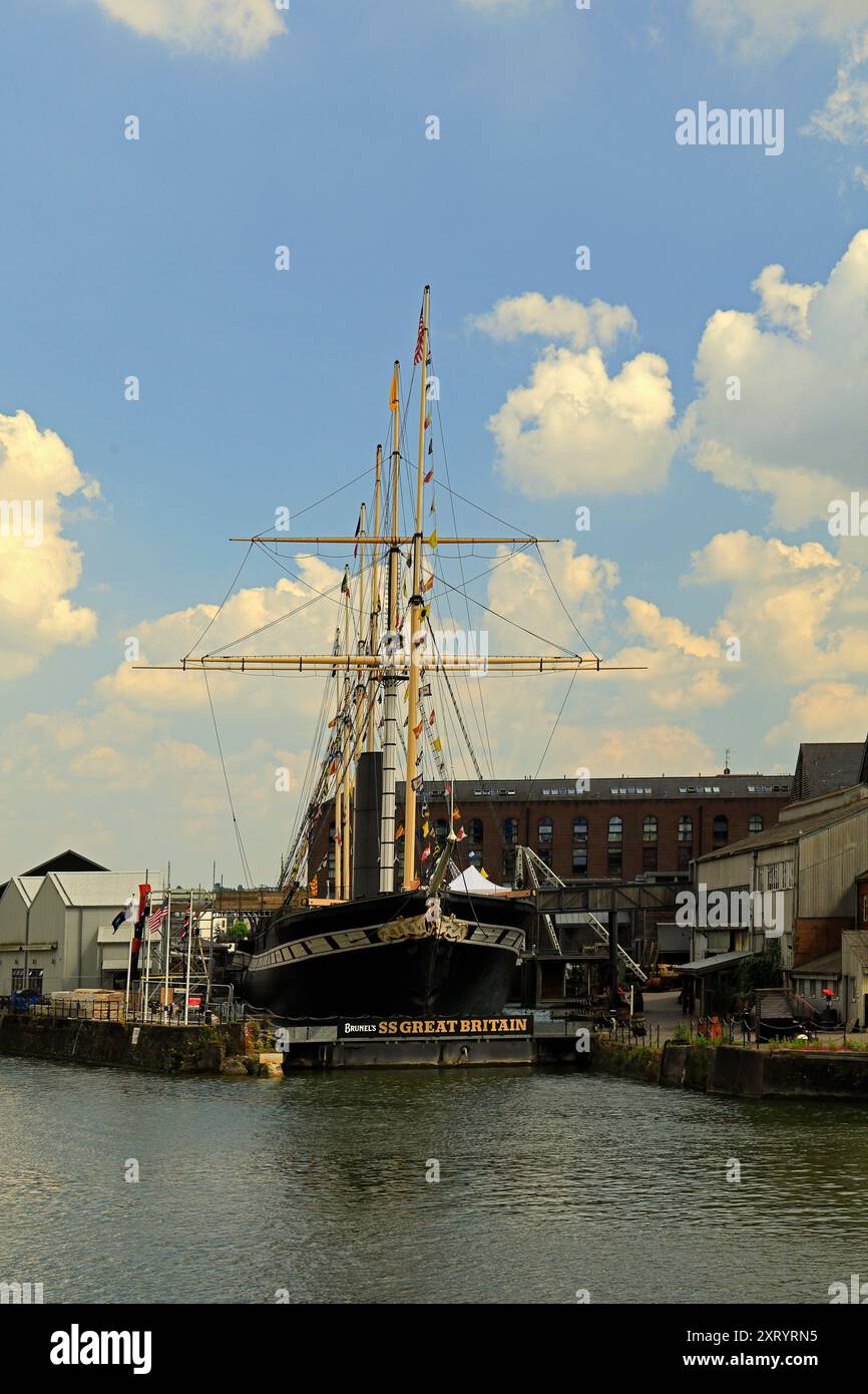 The SS Great Britain, Bristol Floating Harbour, South West England, UK ...