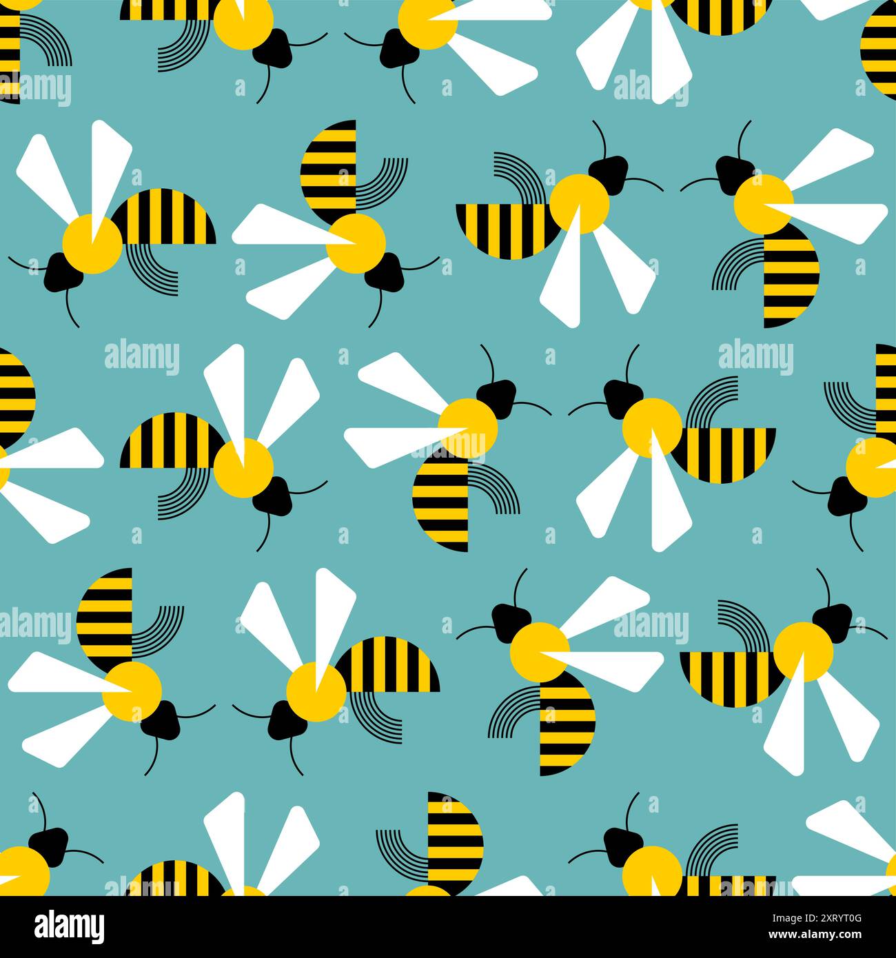 Bee pattern seamless. insect honeybee background. Baby fabric texture ...