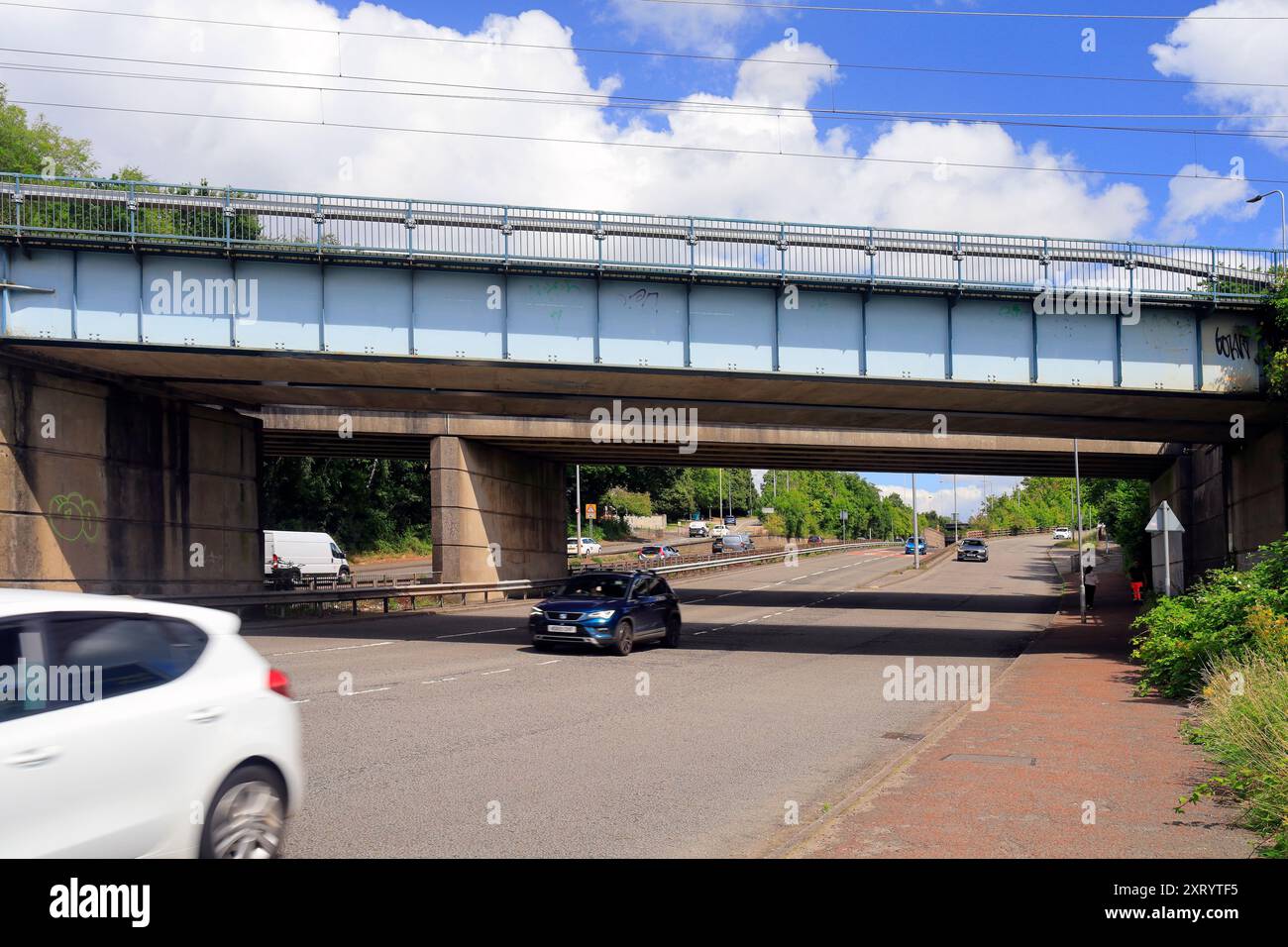 Western Avenue, Cardiff (A48) dual carriageway. Taken August 2024 Stock ...