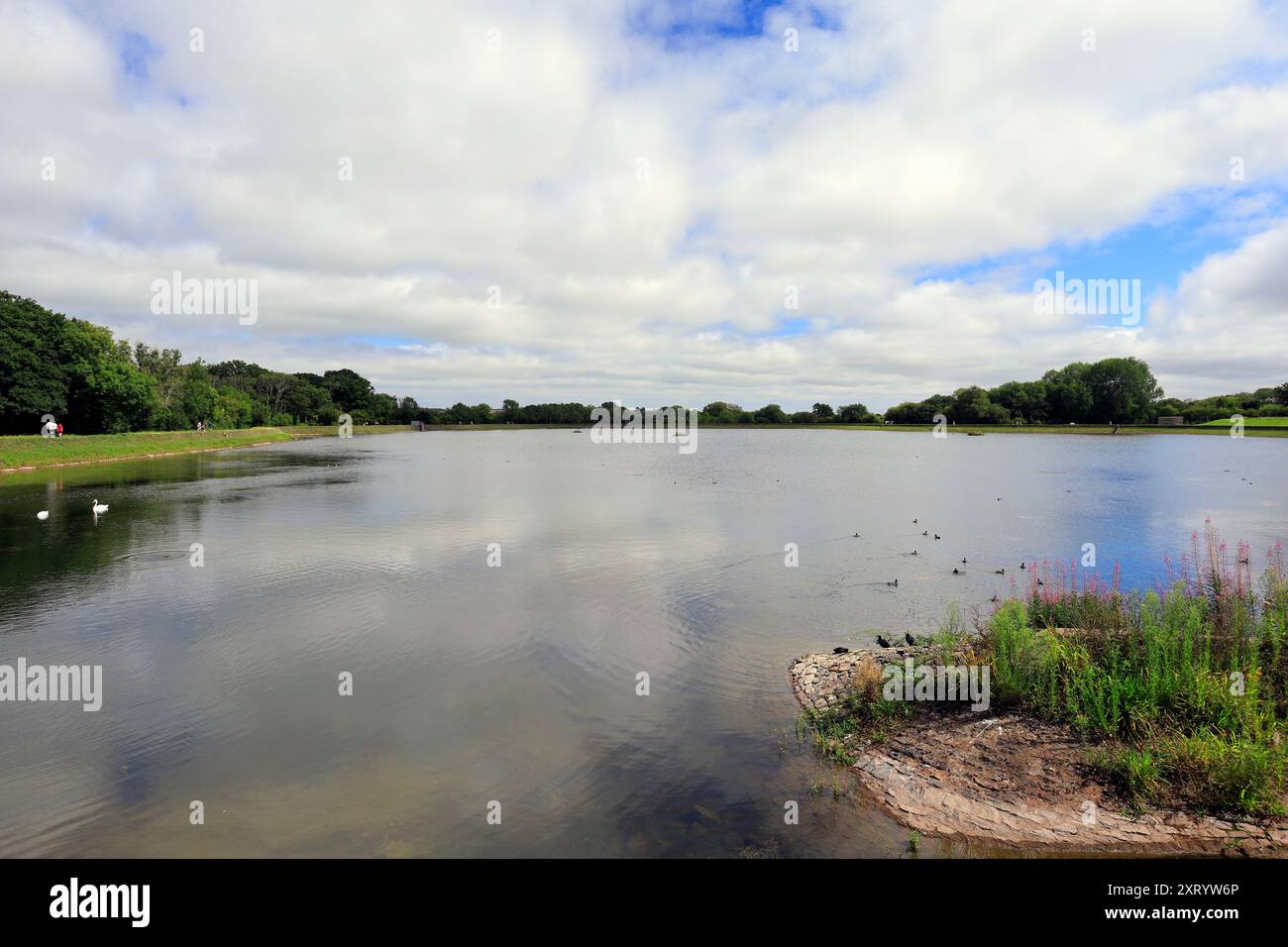 Lisvane reservoir at 'Llanishen & Lisvane Reservoirs'. Taken August ...