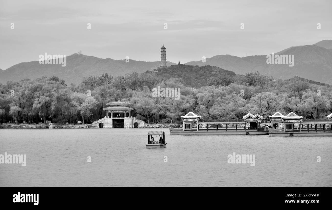 Kunming lake and the Summer Palace, complex of imperial Chinese gardens ...