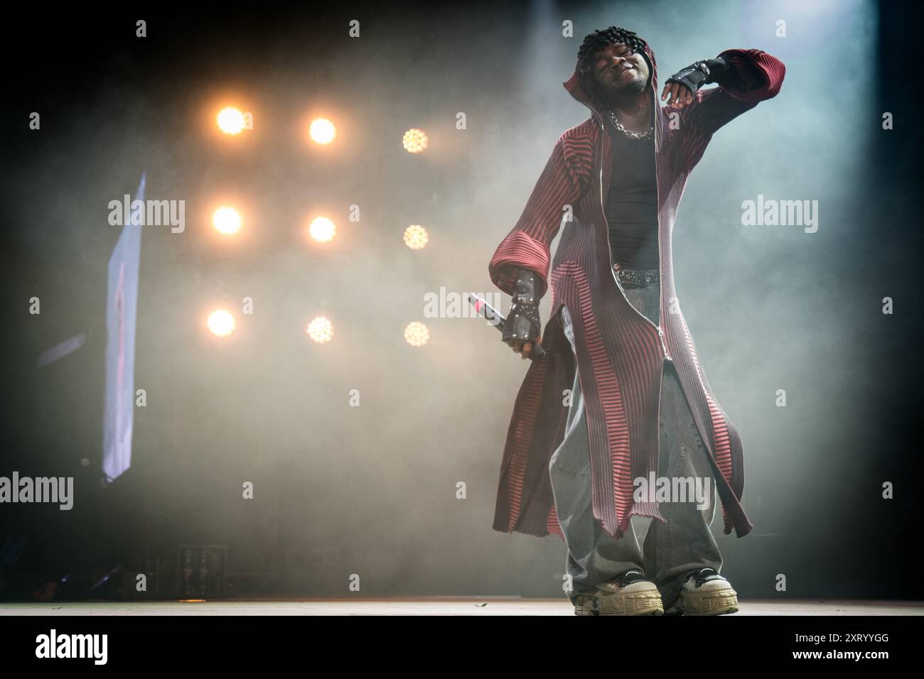 Roskilde, Denmark. 04th, July 2024. The Nigerian singer and songwriter ...