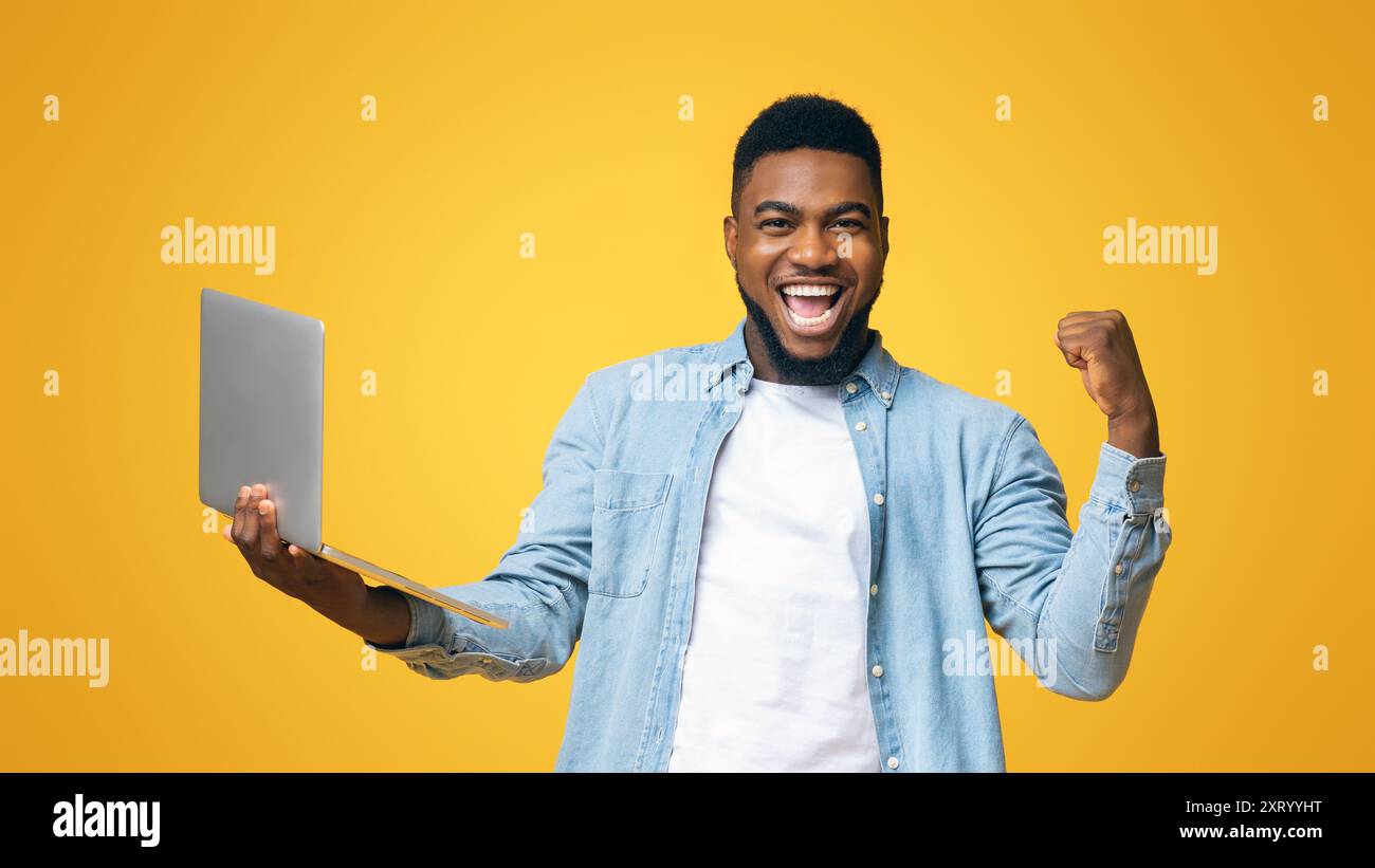 Portrait happy rejoicing handsome hi-res stock photography and images ...